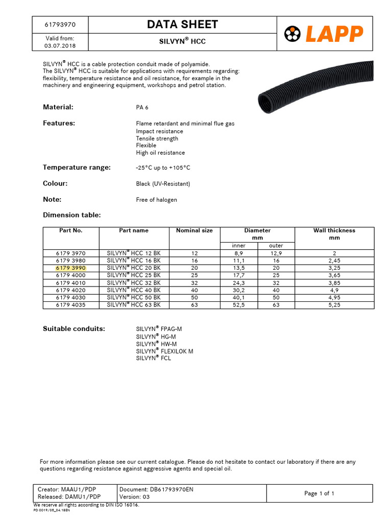 LAPP Conduit Cat Page | PDF | Mechanical Engineering | Building Materials
