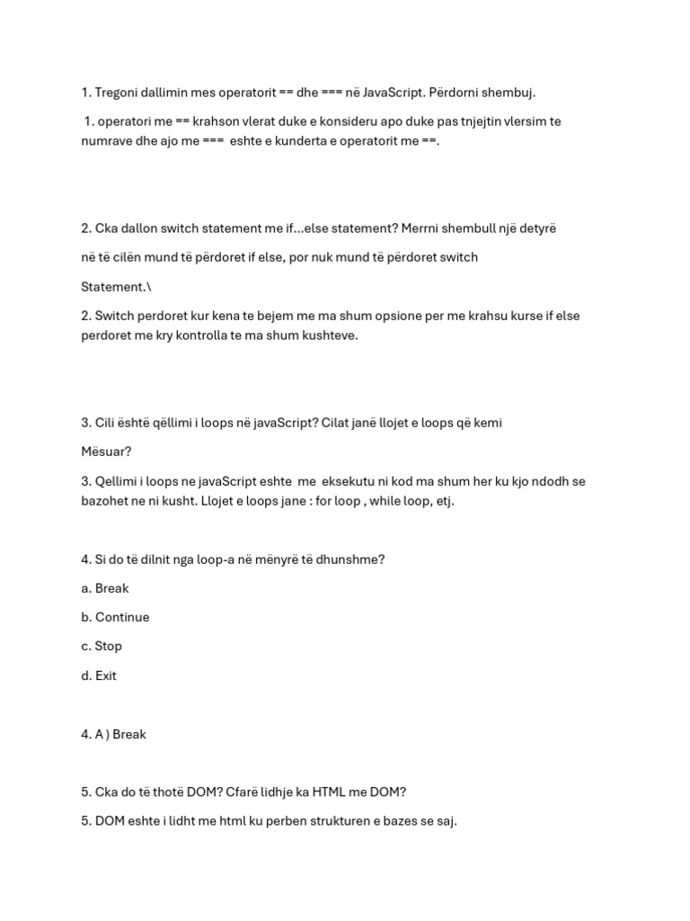 Statement Me If Else Statement? Merrni Shembull Një Detyrë | PDF