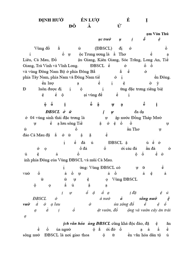 9g PCT PVThuy - Toa Dam Du Lich DBSCL - Can Tho University 29.9.2023 | PDF