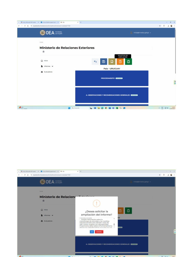 capturas de pantalla inconveniente | PDF
