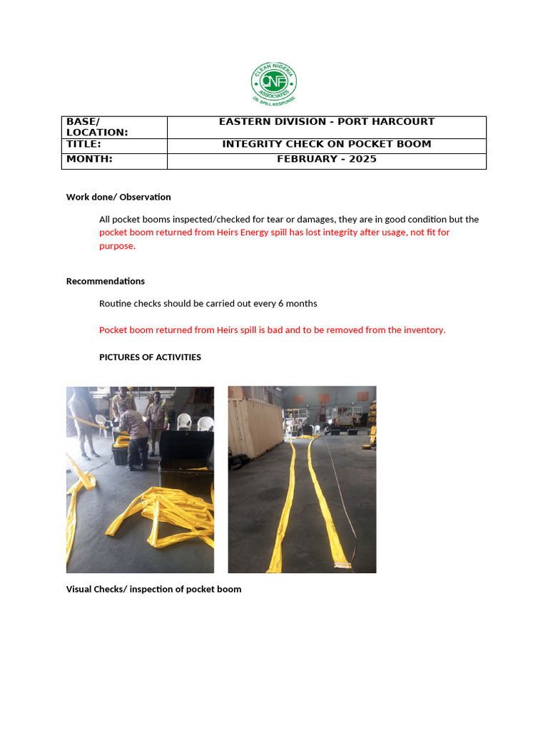 Integrity Check On Pocket Boom Updated | PDF