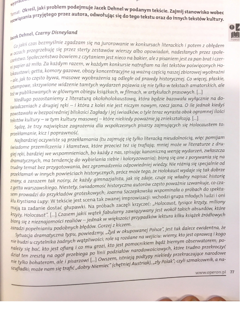 Jacek Dehnel, Czarny Disneyland | PDF