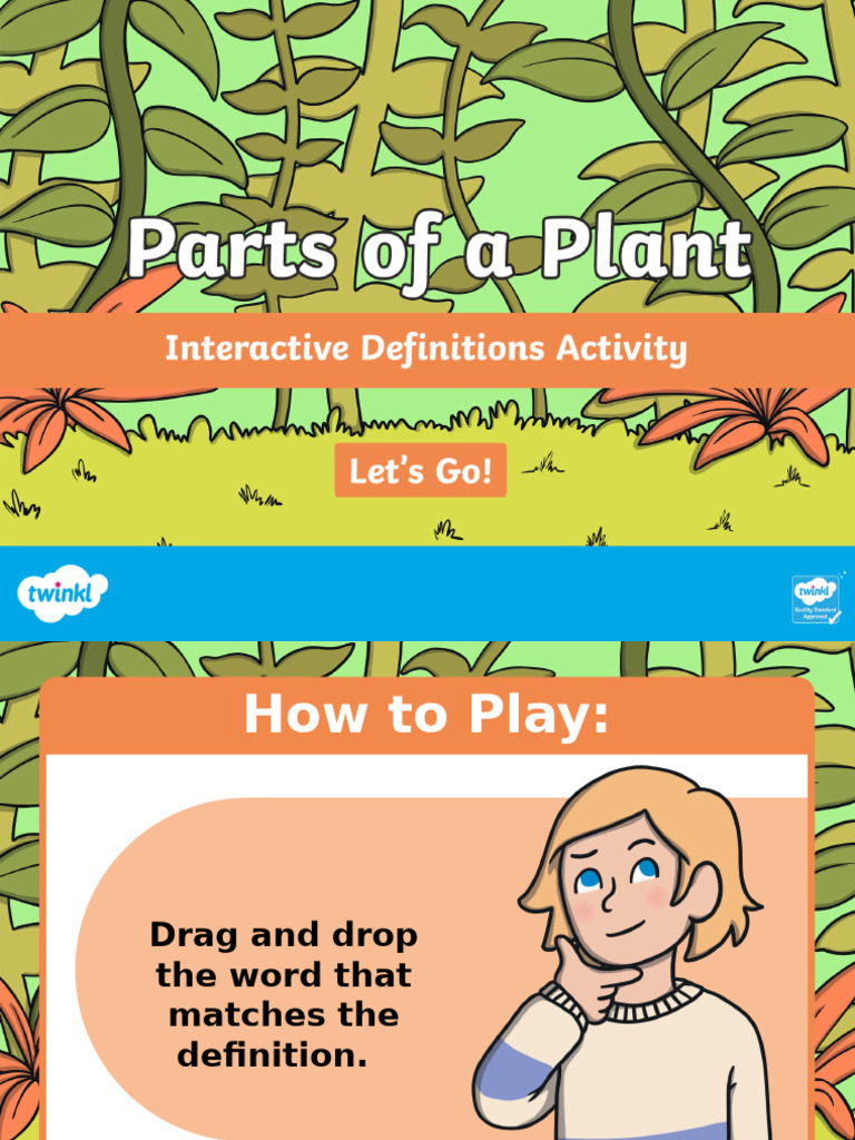 TG Au ST Parts of A Plant Interactive Definitions Activity Ver 2 | PDF