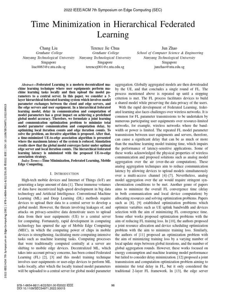 Time_Minimization_in_Hierarchical_Federated_Learning | PDF | Mathematical Optimization ...