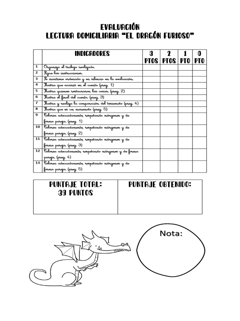 Rubrica El Dragon Furioso | PDF
