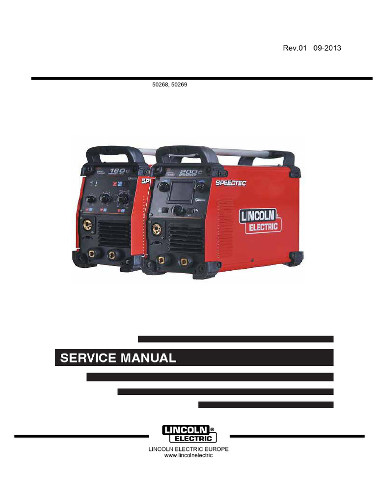 Lincoln Speedtec 180C & 200C Manual | PDF | Welding | Construction