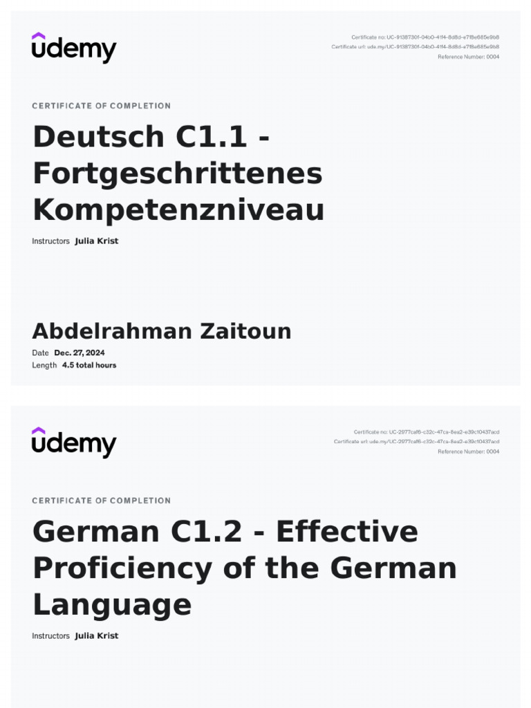 C1 Zertifikat | PDF