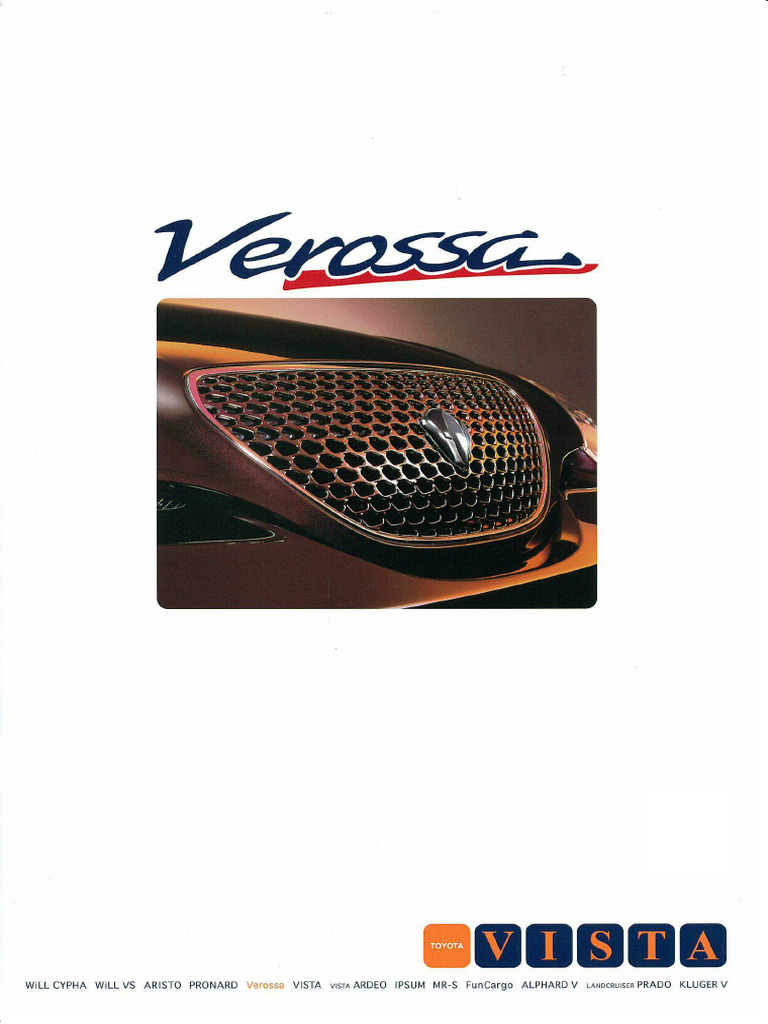 Toyota Verossa Brochure JP | PDF