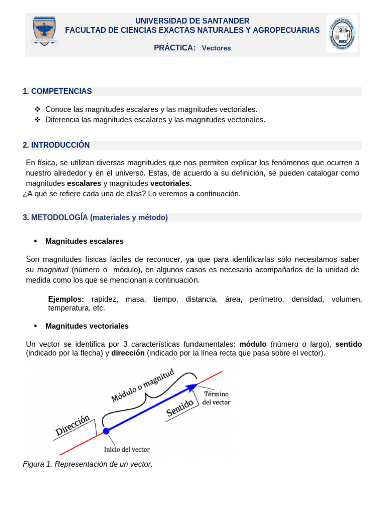 Lab. Vectores | PDF | Vector Euclidiano | Sustracción