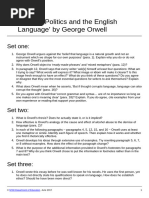 George Orwell - Politics and The English Language | PDF | Verb ...