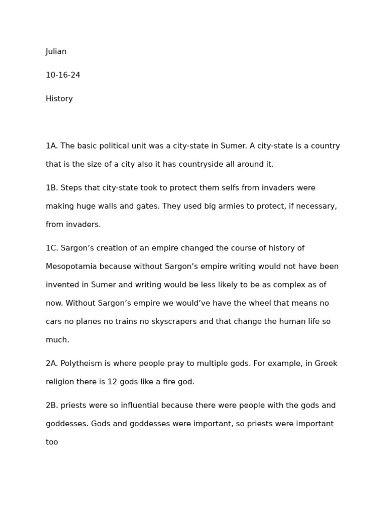 History Chapter 3 Section 2 Questions | PDF