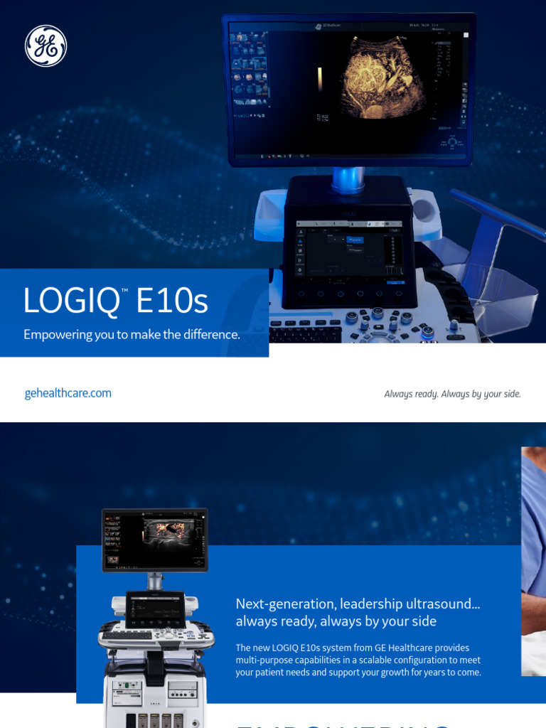 JB04771XE-LOGIQ-E10s Brochure R3 EMEA | PDF | Medical Ultrasound | Medical Imaging