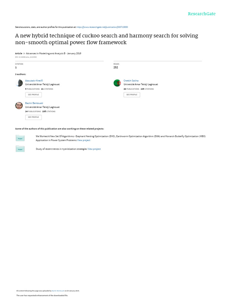 A New Hybrid Technique of Cuckoo Search and Harmony Search For Solving ...