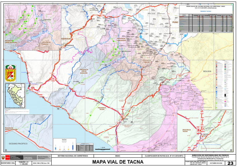 Mapa Vial de Tacna | PDF