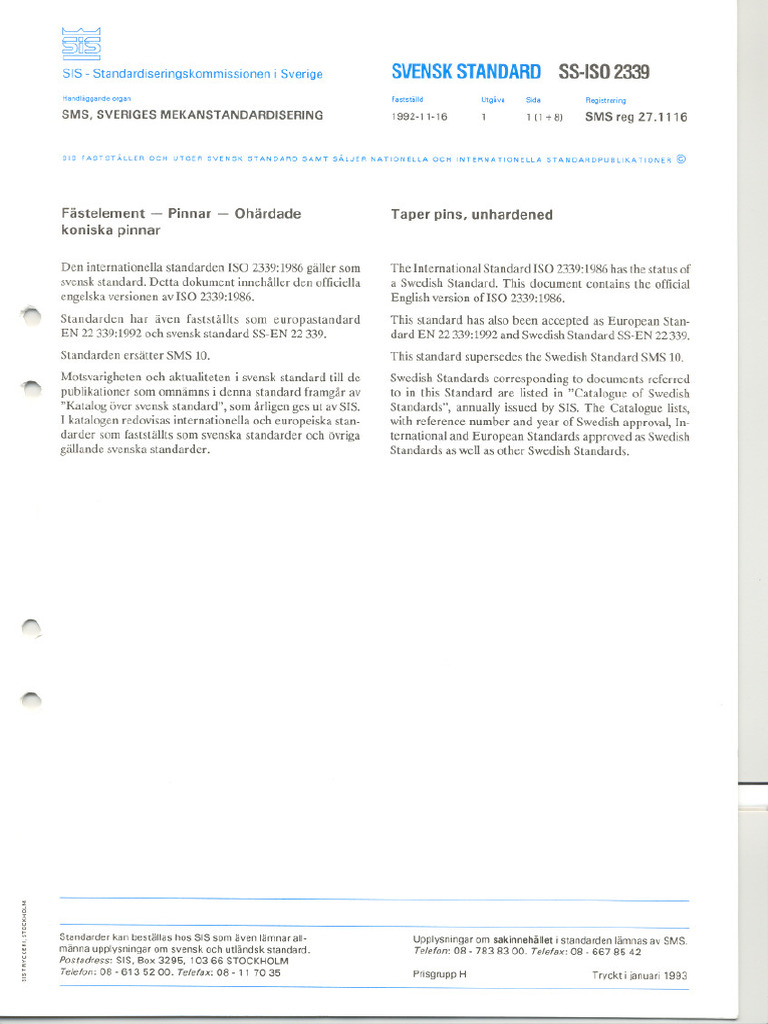 Iso 2339 | PDF