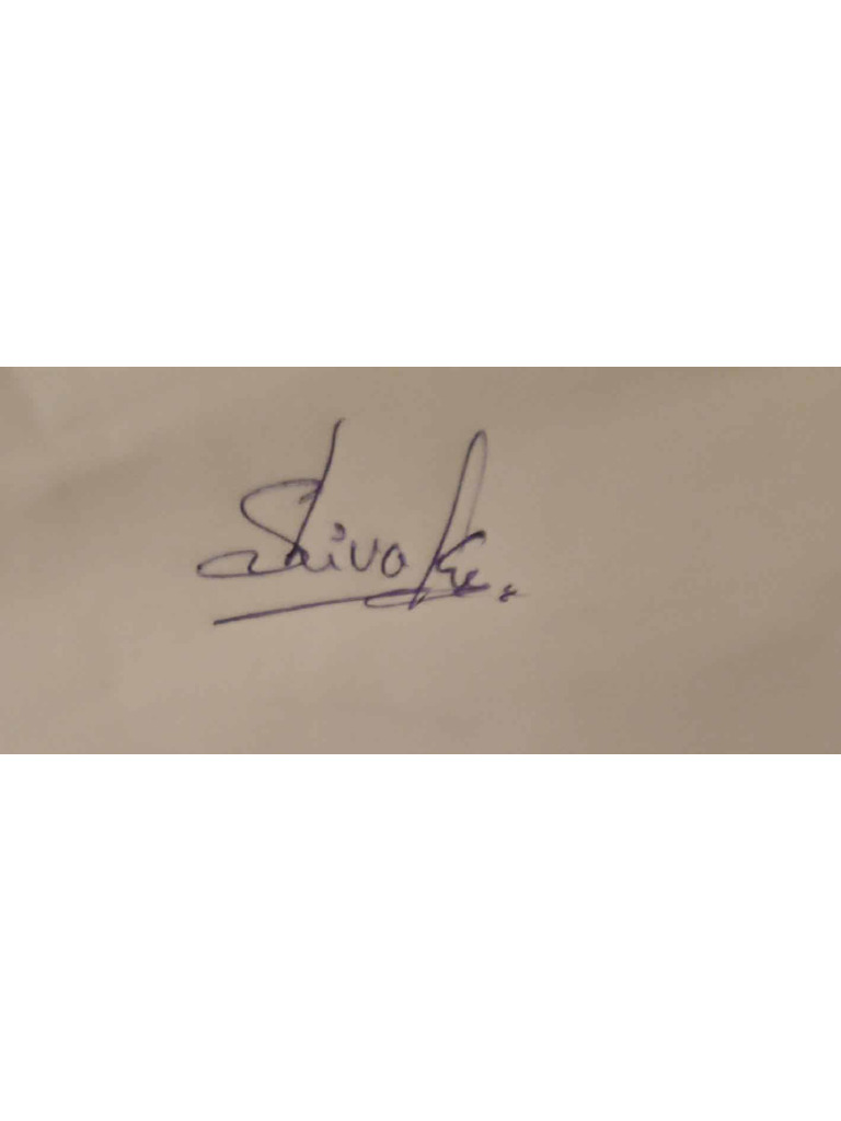 Shiva Signature | PDF