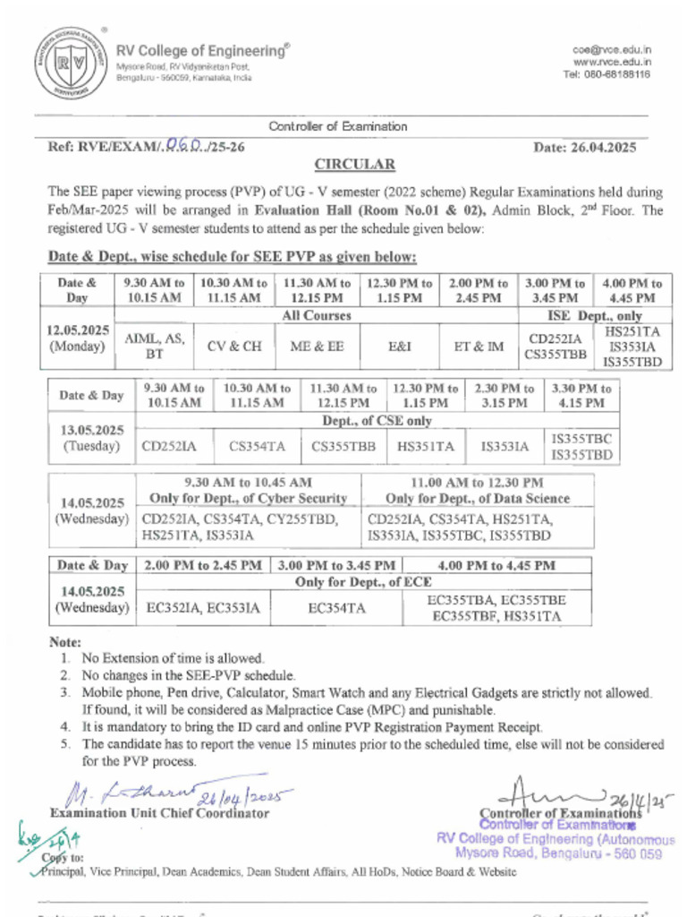 SEE Paper Viewing Process Schedule | PDF