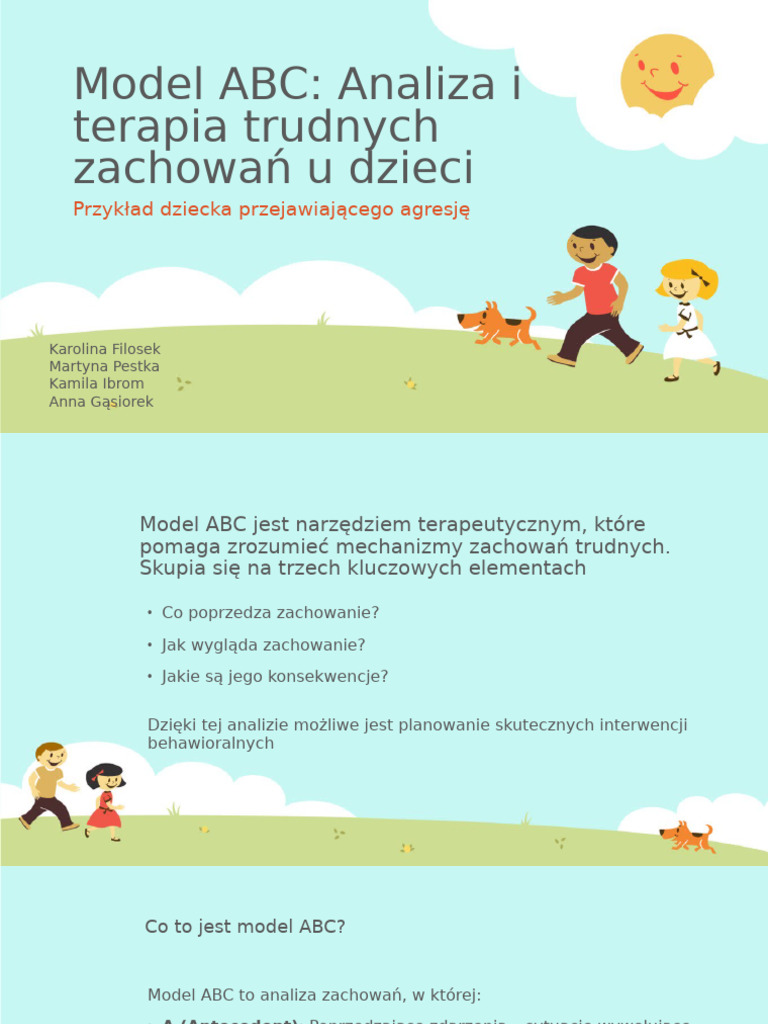 Model ABC Terapia Behawioralna | PDF
