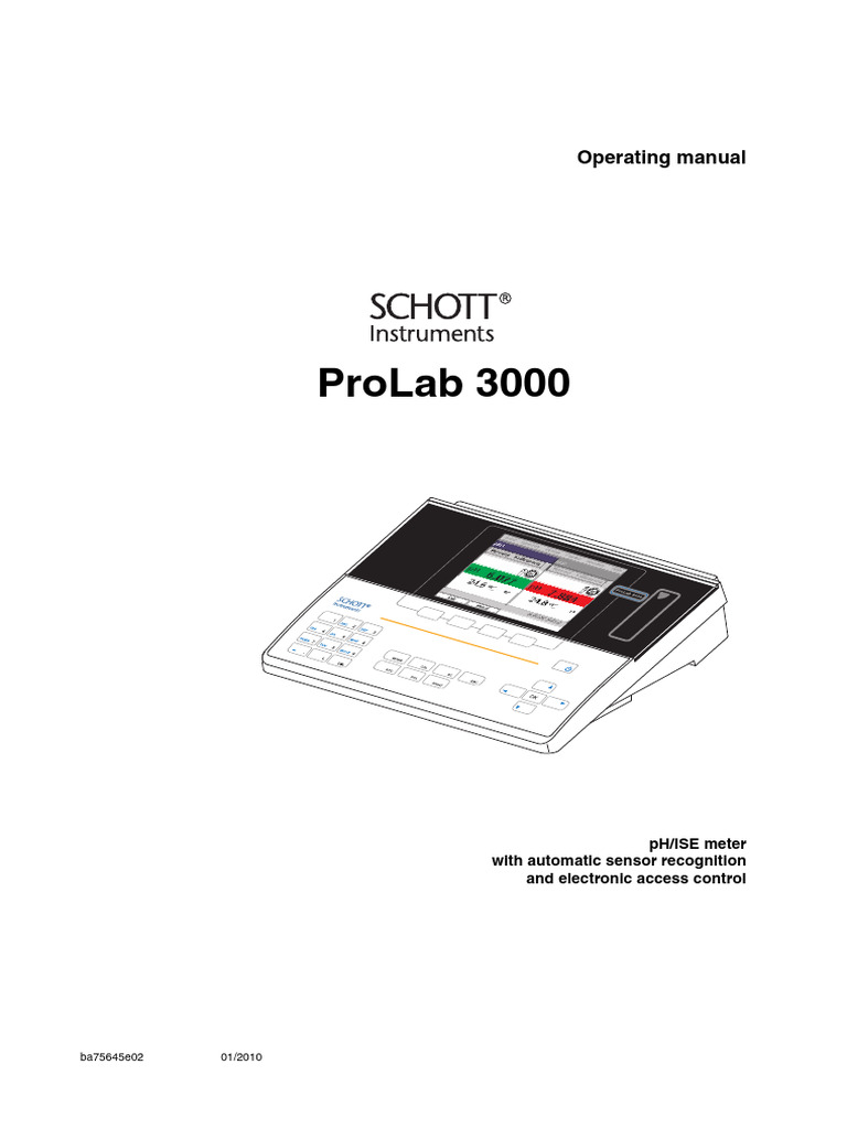 ProLab 3000 Digital PH Meter 2 MB English PDF | PDF | Usb | Menu ...