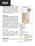 Tetrahydrofuran: Properties and Production | PDF | Tetrahydrofuran ...