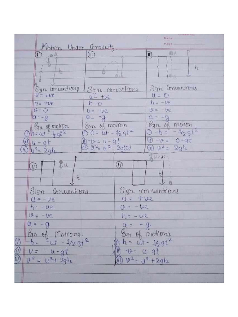 Kinematics Flash Cards | PDF