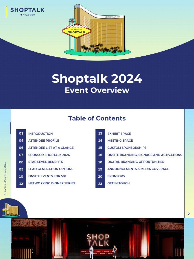 Shoptalk 2024 Event Overview | PDF | Brand | Retail