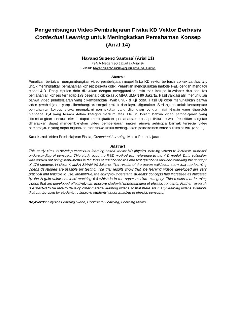 Format Abstrak SNKP2024 | PDF