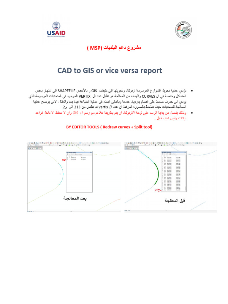 Cad To Gis or Vice Versa Report | PDF