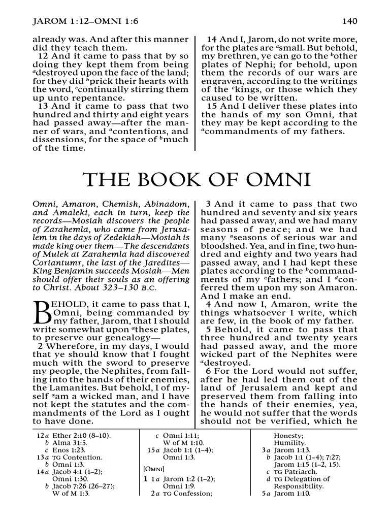Omni | PDF | Channelled Texts | Book Of Mormon