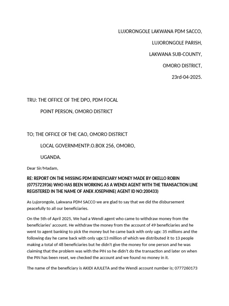 LUJORONGOLE LAK-WPS Office | PDF