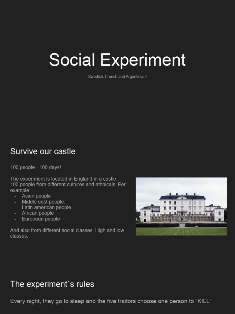 Social Experiment EF | PDF