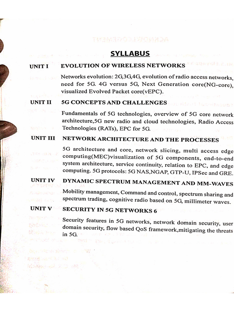 4G-5G Communication Unit - 1 | PDF