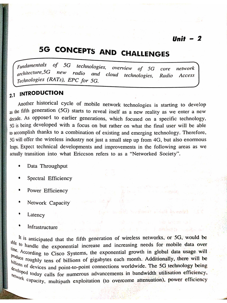 4G-5G Comm. Unit 2 | PDF