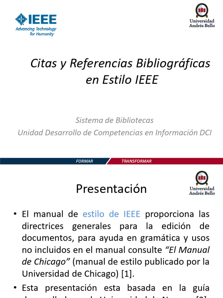 Citas y Referencias en Estilo IEEE | PDF