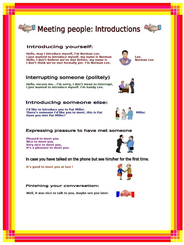 Introductions Fun Activities Games - 1280 | PDF