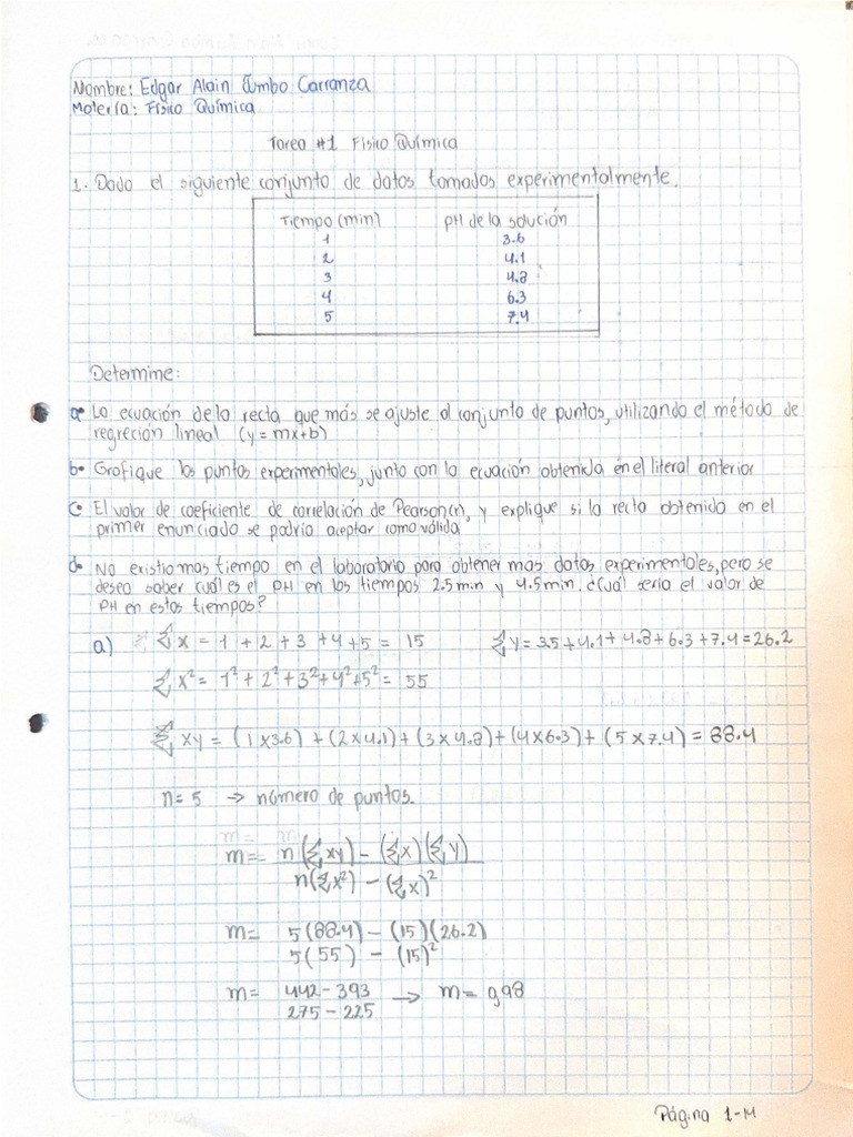 Tarea #1 FQ - Compressed | PDF