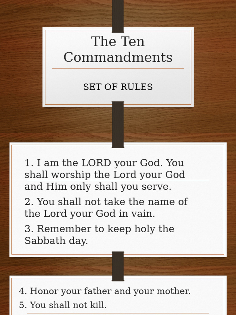 The Ten Commandments | PDF