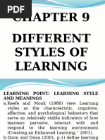RRL and RRS On Learning Styles | PDF | Learning Styles | Memory