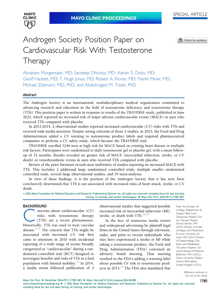 Pi Is 0025619624004087 | PDF | Atheroma | Testosterone