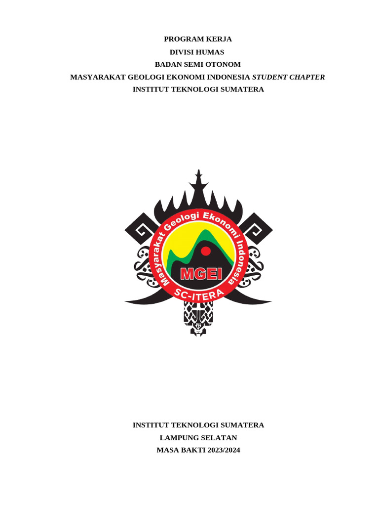 Rancangan Program Kerja Divisi Humas 2023 | PDF