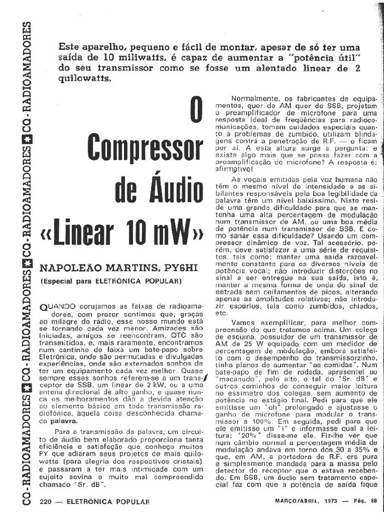 Compressor Audio 10mW L | PDF