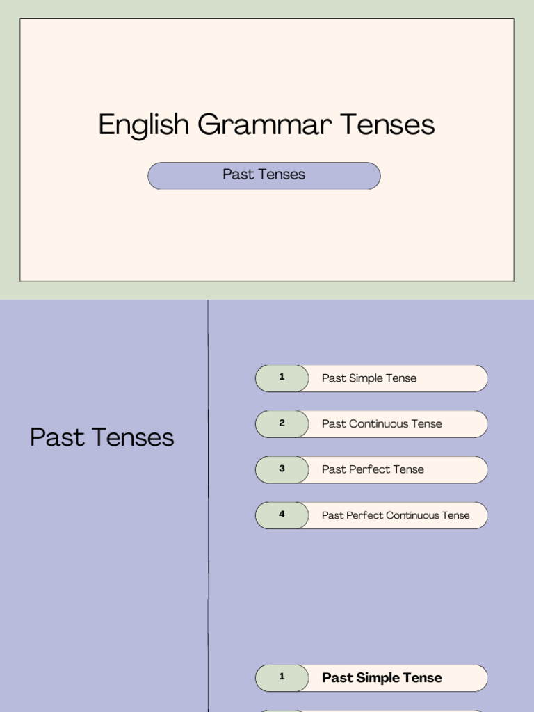 English Grammar Tenses - Past Simple | PDF