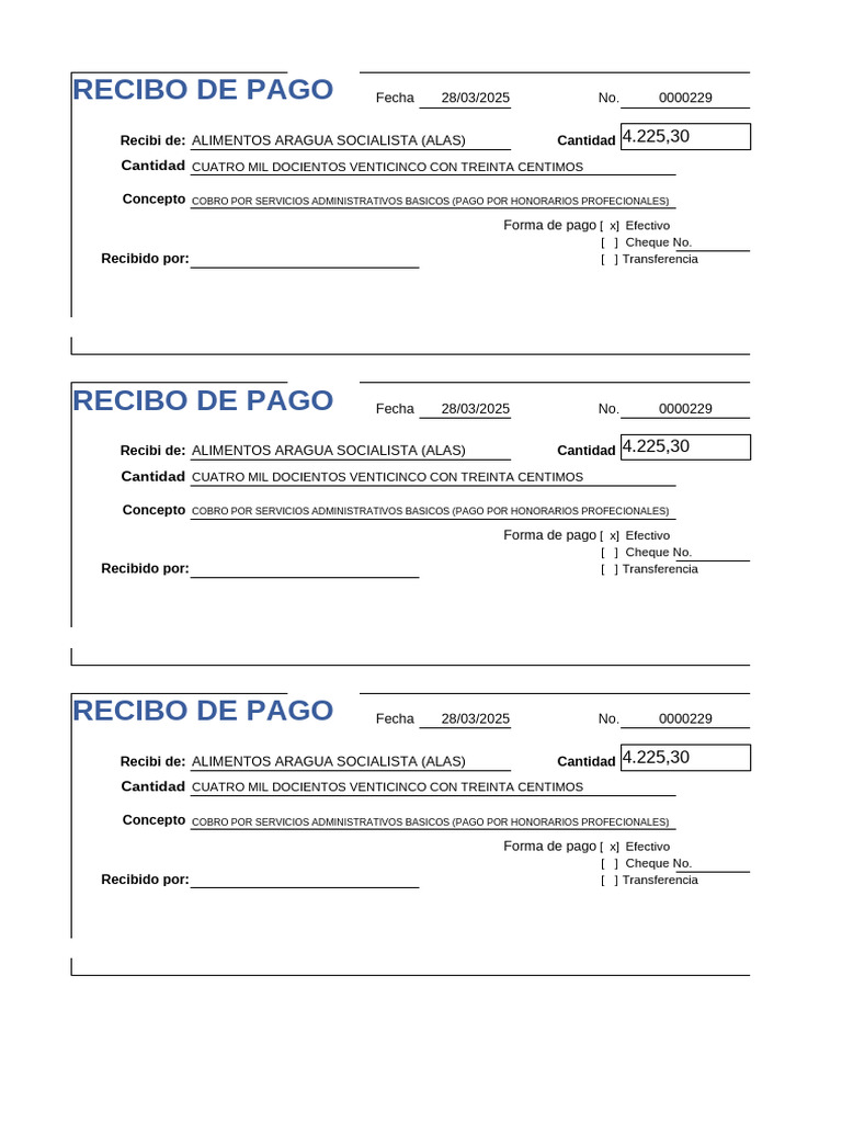 Recibo SR Lerbik | PDF | Cheque