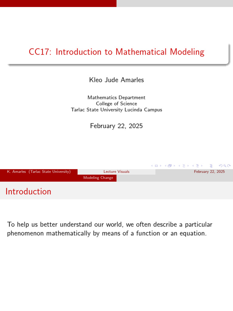 CC17 Beamer Chapter 1 and 2 | PDF | Function (Mathematics) | Hypothesis
