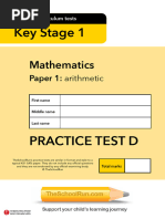 2025 KS2 Arithmetic Test Overview | PDF | Mathematics
