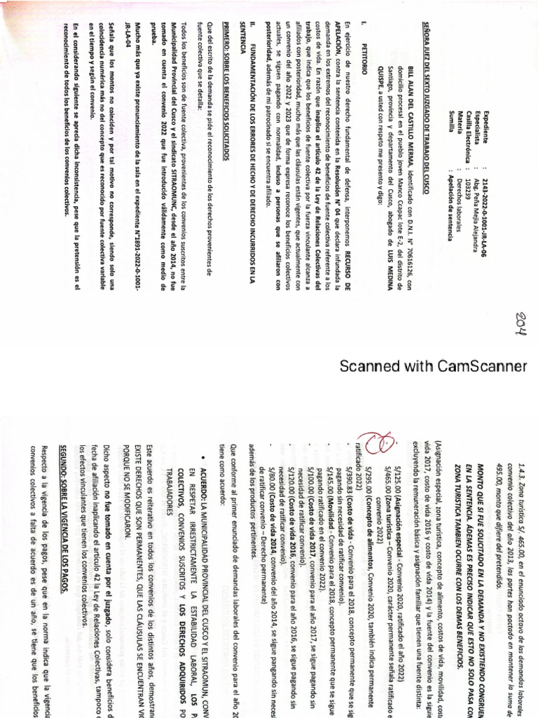 Expe 2 Beneficios Laborales | PDF