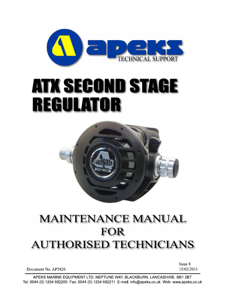 APEKS Atx200 Manual | PDF