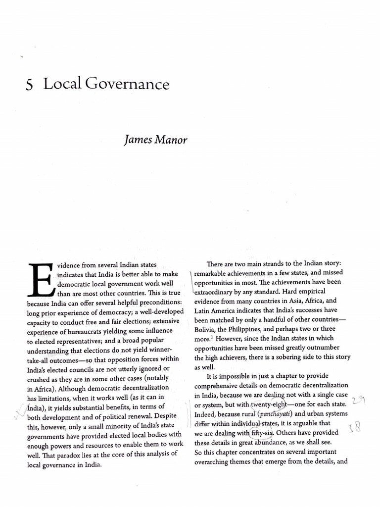 Decentralization in Indian Democracy | PDF | Indian National Congress ...