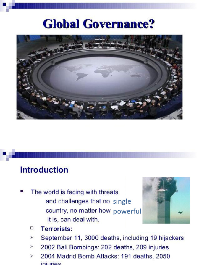 Global Governance PPT 1 | PDF