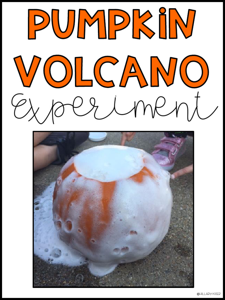 Pumpkin Volcano Experiment Guide | PDF | Sodium Bicarbonate | Chemistry
